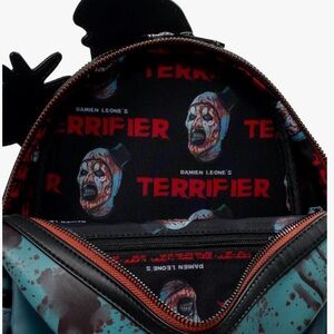 Loungefly | Bags | Loungefly Terrifier Art The Clown Blood Splatter ...